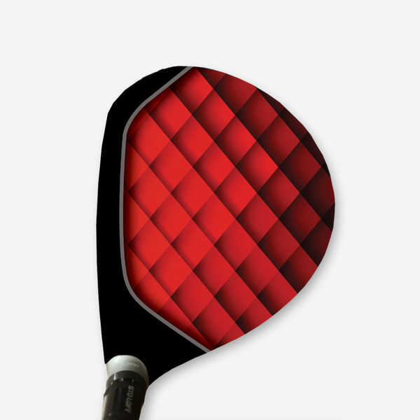 Red and Black Abstract Golf Club Wrap