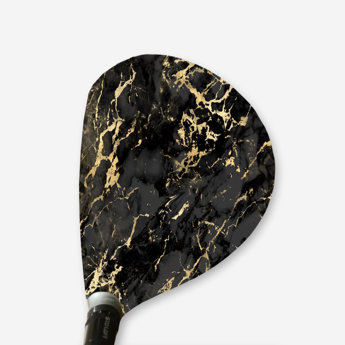 Black & Gold Marble Golf Club Wrap